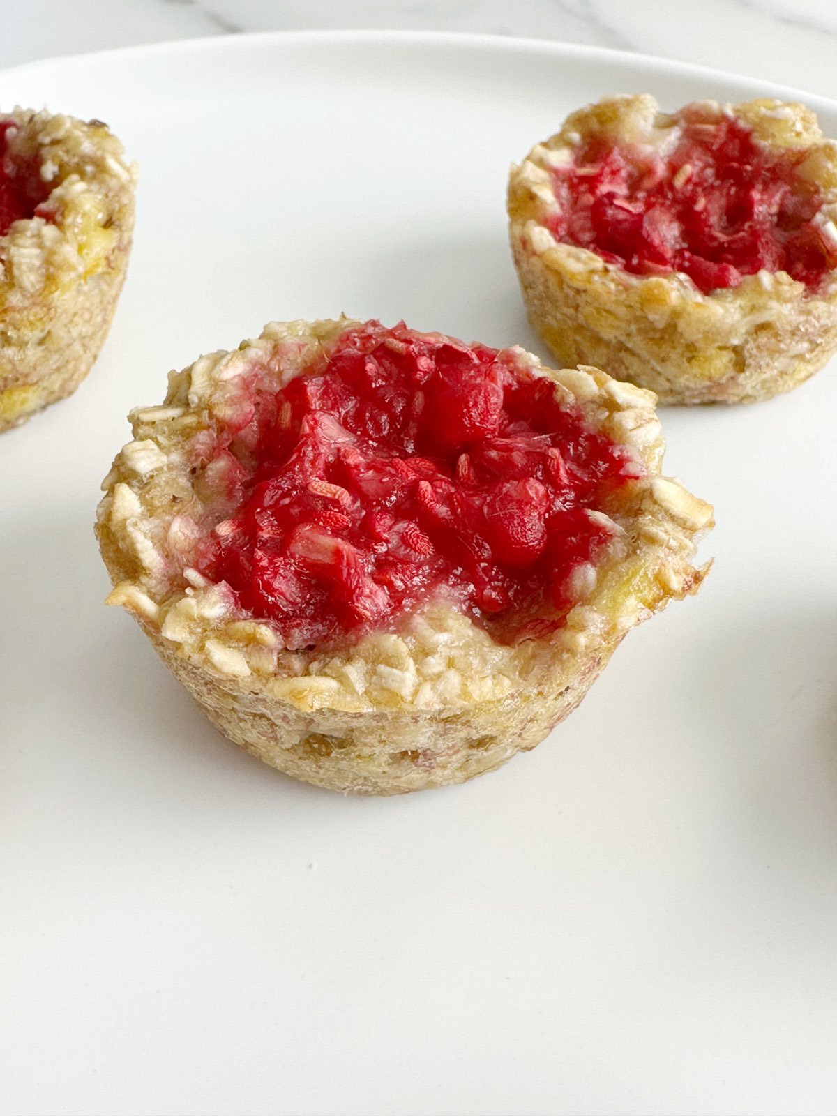 Raspberry Oat Bites - Real Little Meals