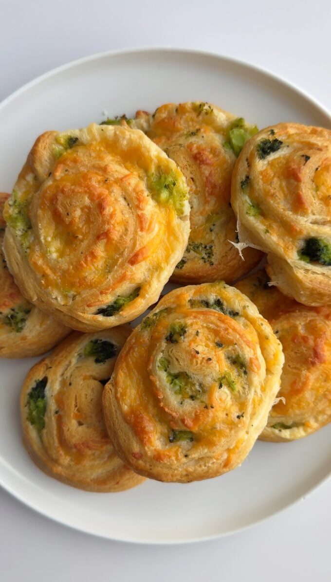 Broccoli Cheese Pinwheels - Real Little Meals
